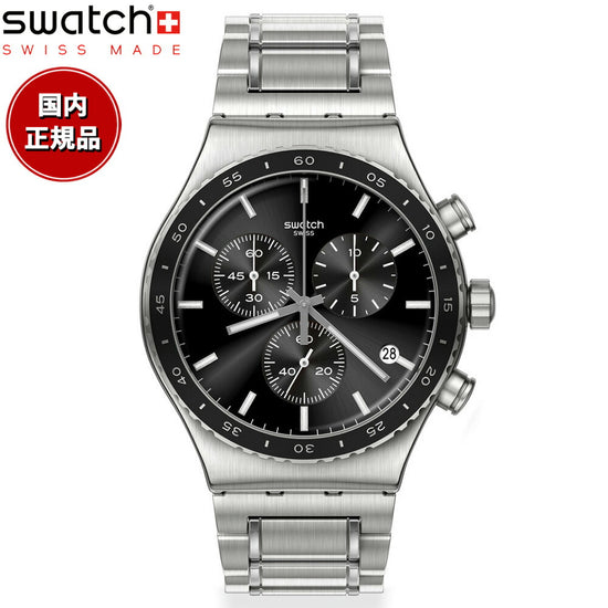 swatch スウォッチ 腕時計 メンズ レディース アイロニー IRONY IRONY AT NIGHT クロノグラフ YVS495G ...