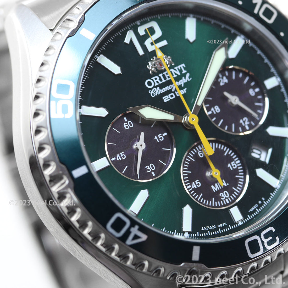 オリエント ORIENT スポーツ ソーラーパワード 腕時計 メンズ RN-TX0204E クロノグラフ マコ Mako – neel selectshop